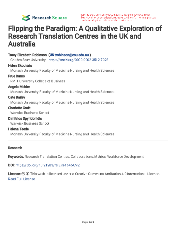 (PDF) Flipping the Paradigm: A Qualitative Exploration of Research ...