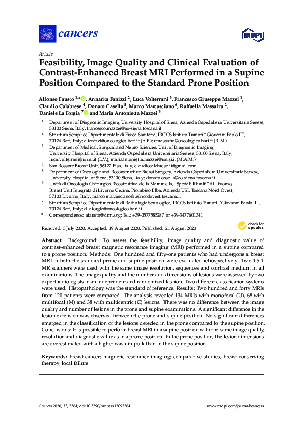 (PDF) Feasibility, Image Quality and Clinical Evaluation of Contrast ...