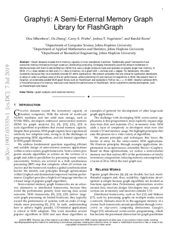 (PDF) Graphyti: A Semi-External Memory Graph Library for FlashGraph