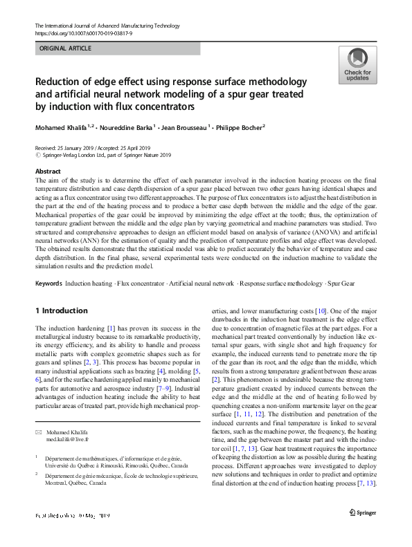 (PDF) Reduction of edge effect using response surface methodology and artificial neural network ...