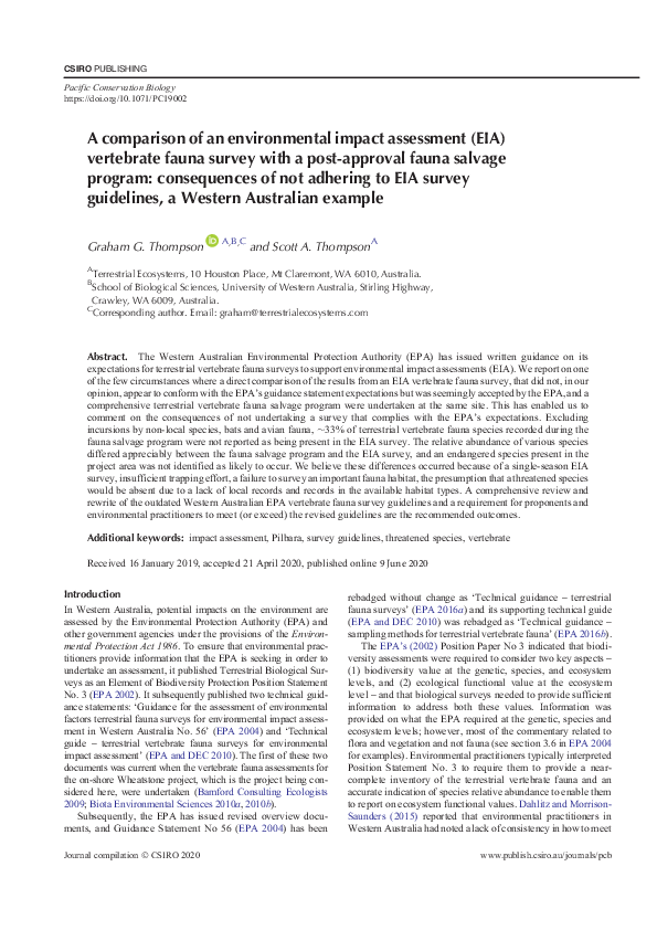 (PDF) A comparison of an environmental impact assessment (EIA ...