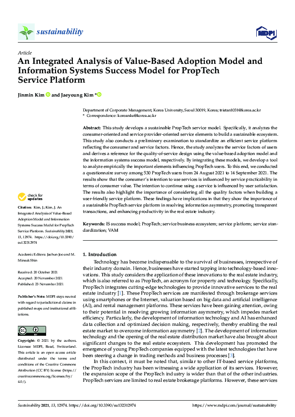 (PDF) An Integrated Analysis of Value-Based Adoption Model and ...