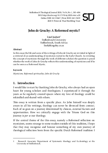 (PDF) John de Gruchy