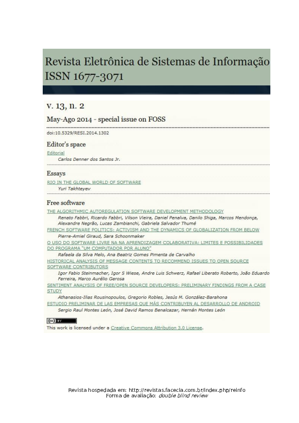 (PDF) The Algorithmic Autoregulation Software Development Methodology