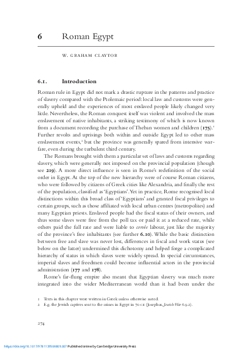 (PDF) Roman Egypt