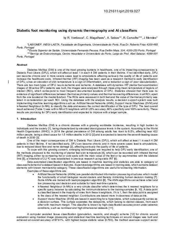 Pdf Diabetic Foot Monitoring Using Dynamic Thermography And Ai 2827