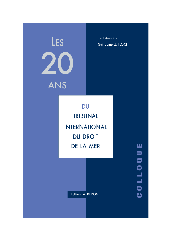 (PDF) La finalité des mesures conservatoires du Tribunal international du droit de la mer