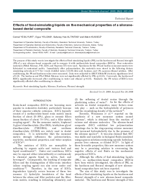 (PDF) Effects of food-simulating liquids on the mechanical properties ...