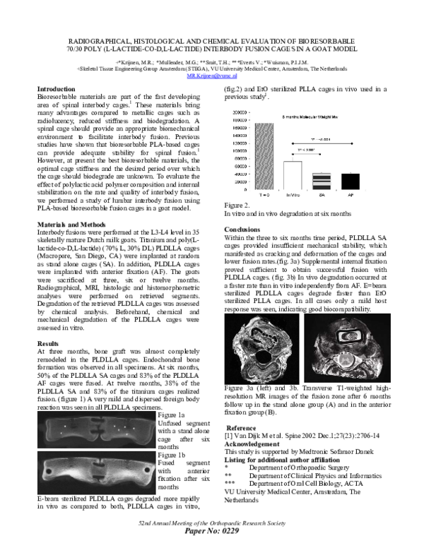 (PDF) Radiographic, Histologic, and Chemical Evaluation of ...