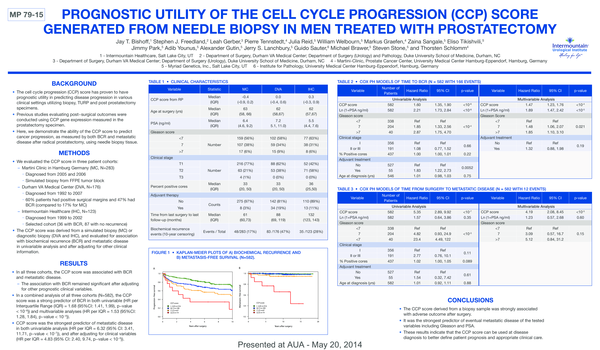 (PDF) Prognostic utility of the cell cycle progression (CCP) score ...
