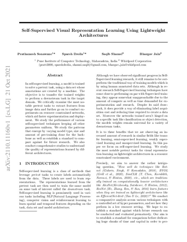 Pdf Self Supervised Visual Representation Learning For Fine Grained Ship Detection