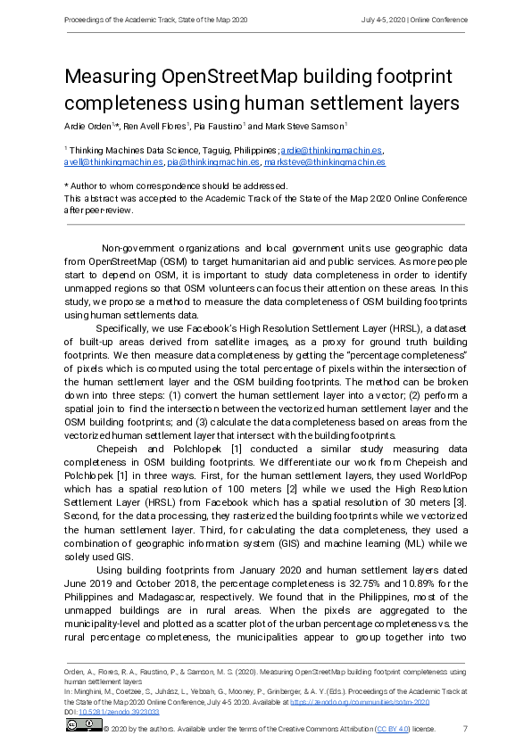 (PDF) Measuring OpenStreetMap building footprint completeness using ...