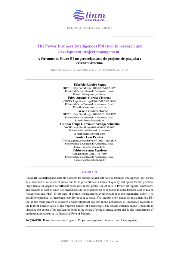(PDF) The Power Business Intelligence (PBI) tool in research and ...