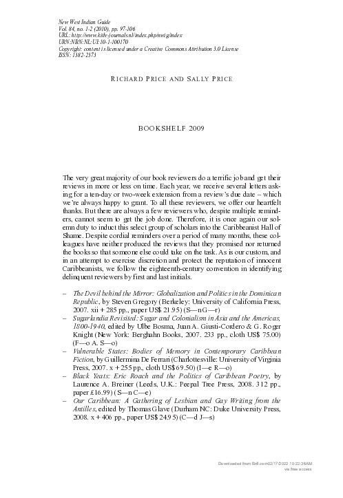 (PDF) Bookshelf 2009