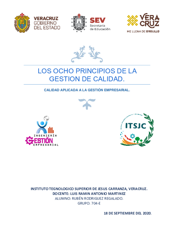 (PDF) LOS OCHO PRINCIPIOS DE LA GESTION DE CALIDAD.