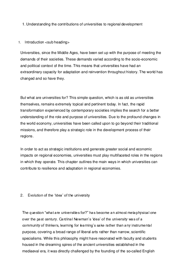 (PDF) Understanding the Contributions of Universities to Regional ...