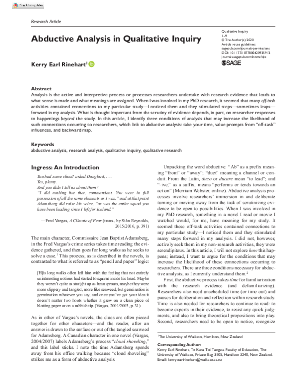 (PDF) Abductive Analysis in Qualitative Inquiry