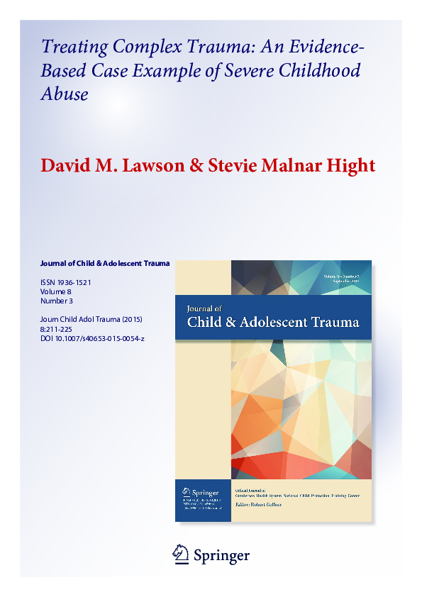 (PDF) Treating Complex Trauma: An Evidence-Based Case Example of Severe ...