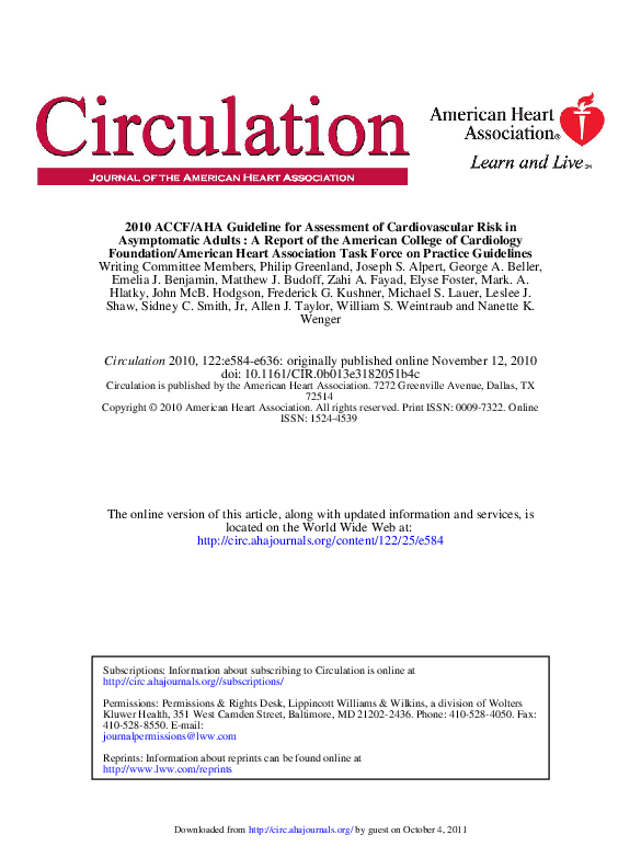(PDF) Foundation/American Heart Association Task Force on Practice Guidelines Asymptomatic ...