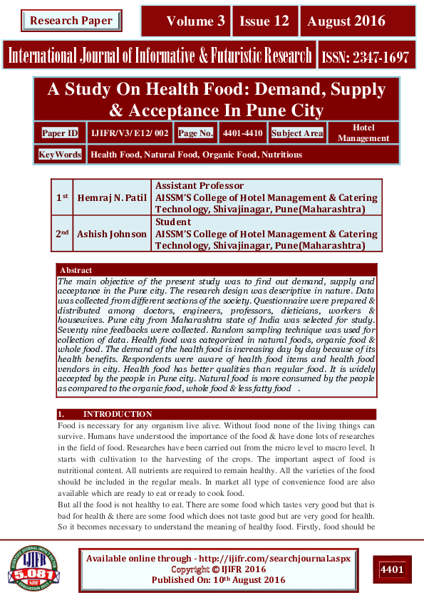 (PDF) International Journal of Informative & Futuristic Research