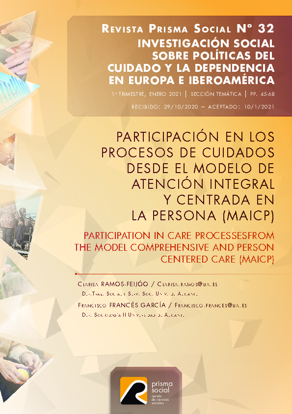 (PDF) Participación en los procesos de cuidados desde el Modelo de Atención Integral y Centrada ...