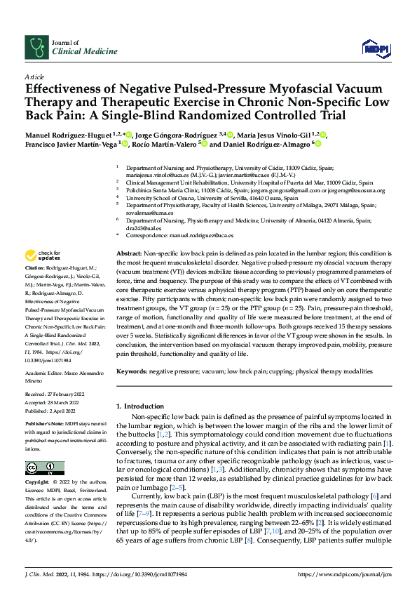 (PDF) Effectiveness of Negative Pulsed-Pressure Myofascial Vacuum ...