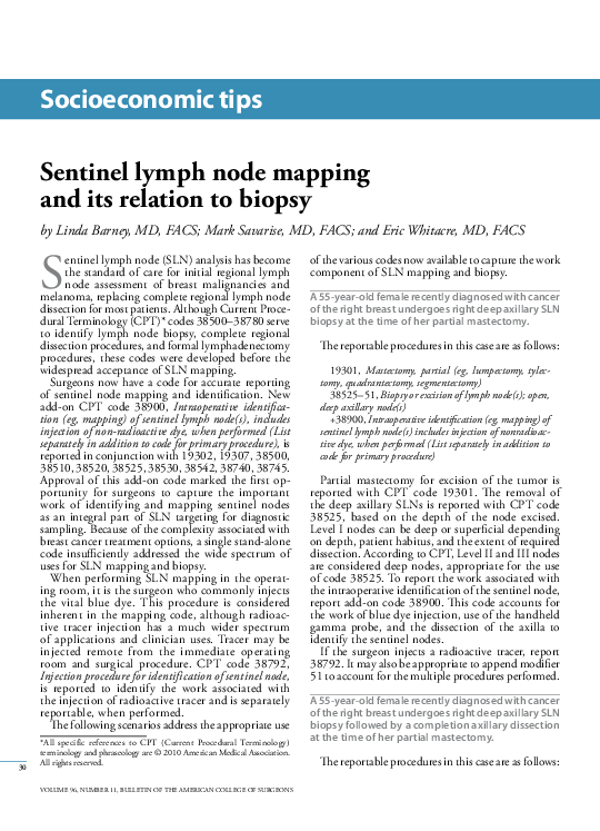 (PDF) Sentinel lymph node mapping and its relation to biopsy