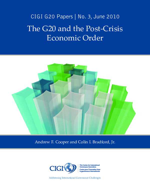 (PDF) The G20 and the Post-Crisis Economic Order