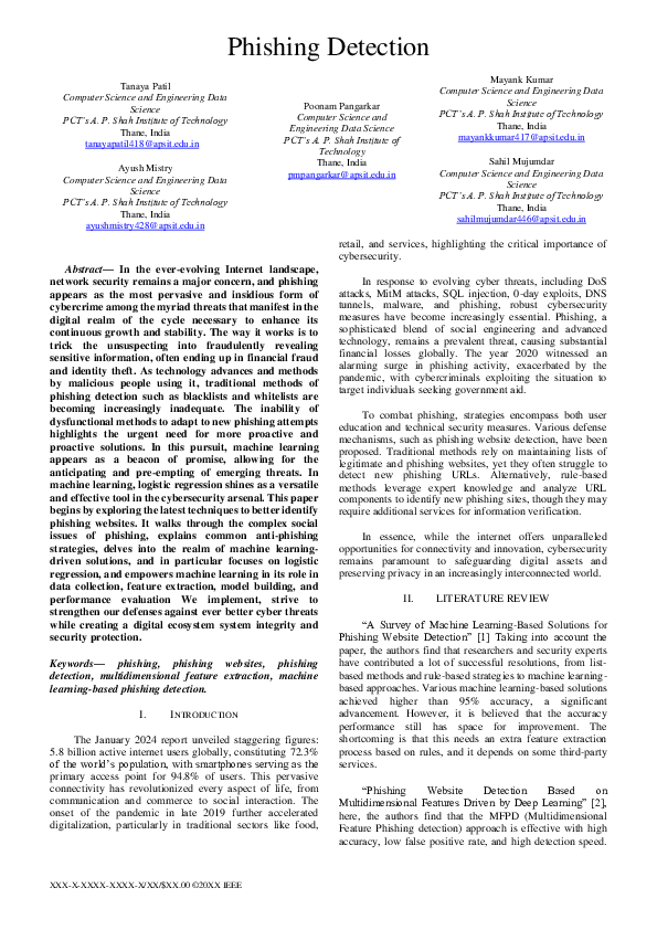 (PDF) Phishing Detection