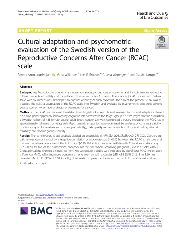 (PDF) Cultural adaptation and psychometric evaluation of the Yoruba version of the Health ...