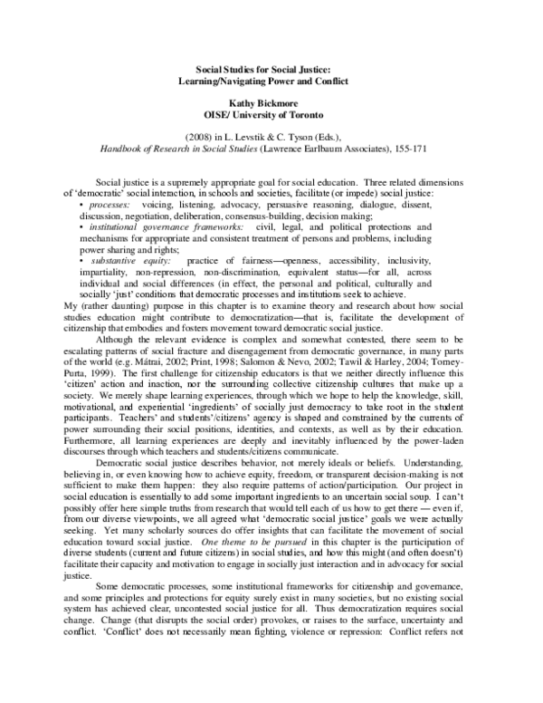 (PDF) Handbook of Research in Social Studies Education