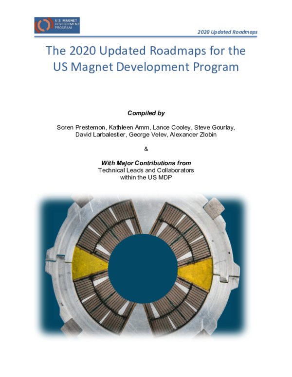 (PDF) The 2020 Updated Roadmaps for the US Magnet Development Program
