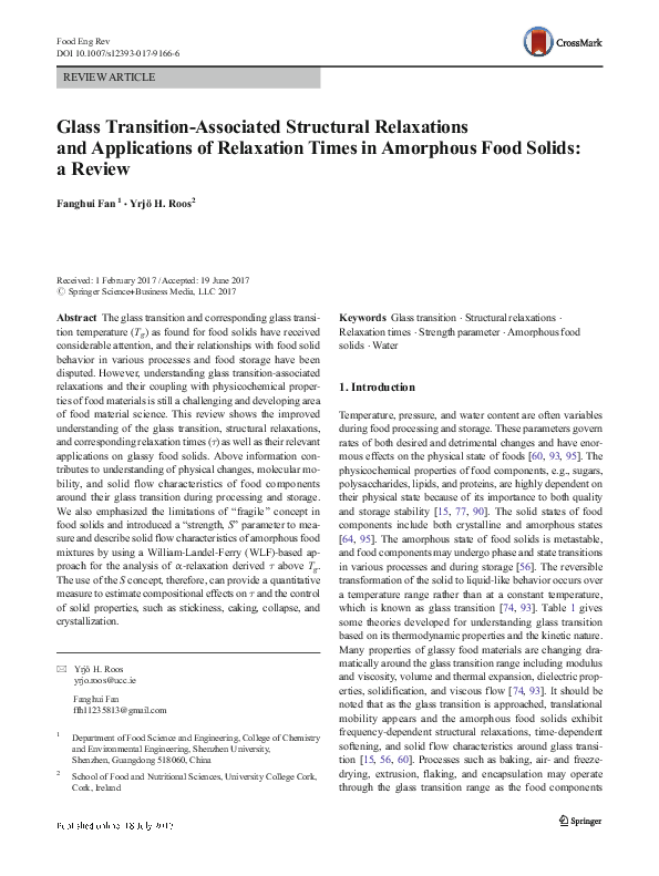 (PDF) Glass Transition-Associated Structural Relaxations and ...
