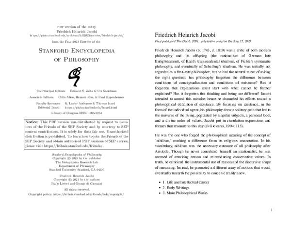 (PDF) Friedrich Heinrich Jacobi