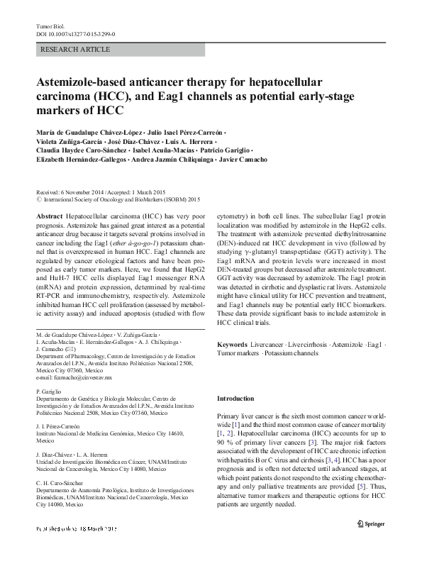 (PDF) Astemizole-based anticancer therapy for hepatocellular carcinoma ...