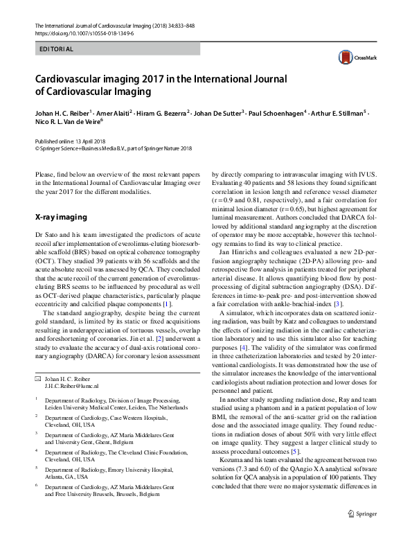 (PDF) Cardiovascular imaging 2017 in the International Journal of ...