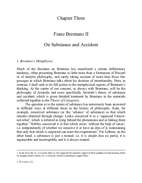 (PDF) On Substance and Accident