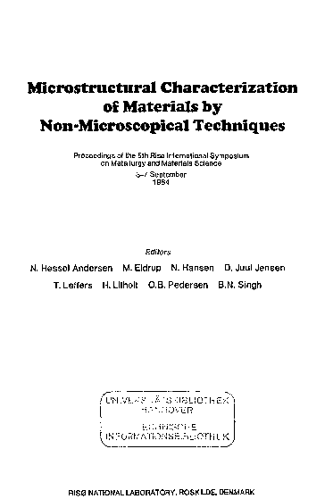 (PDF) Microstructural characterization of materials [Book Reveiw]