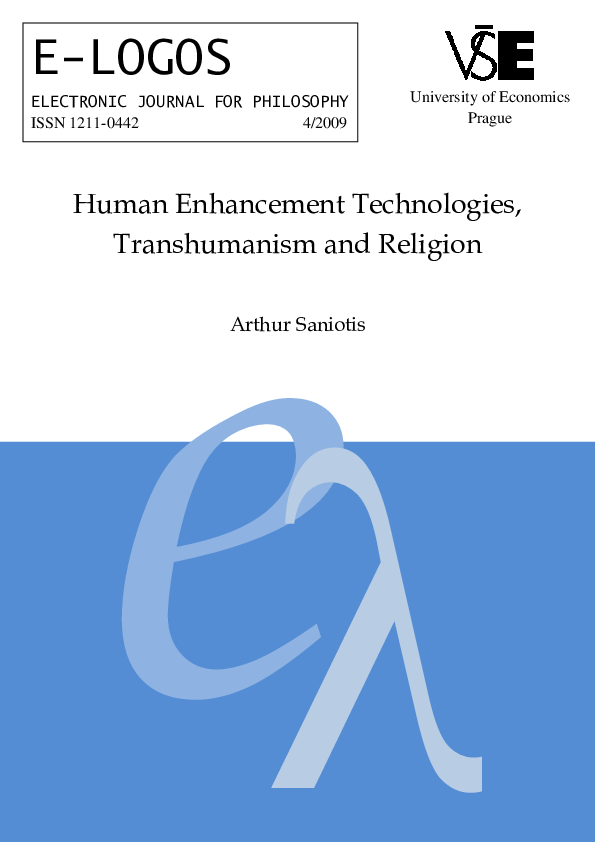 (PDF) Human Enhancement Technologies, Transhumanism and Religion