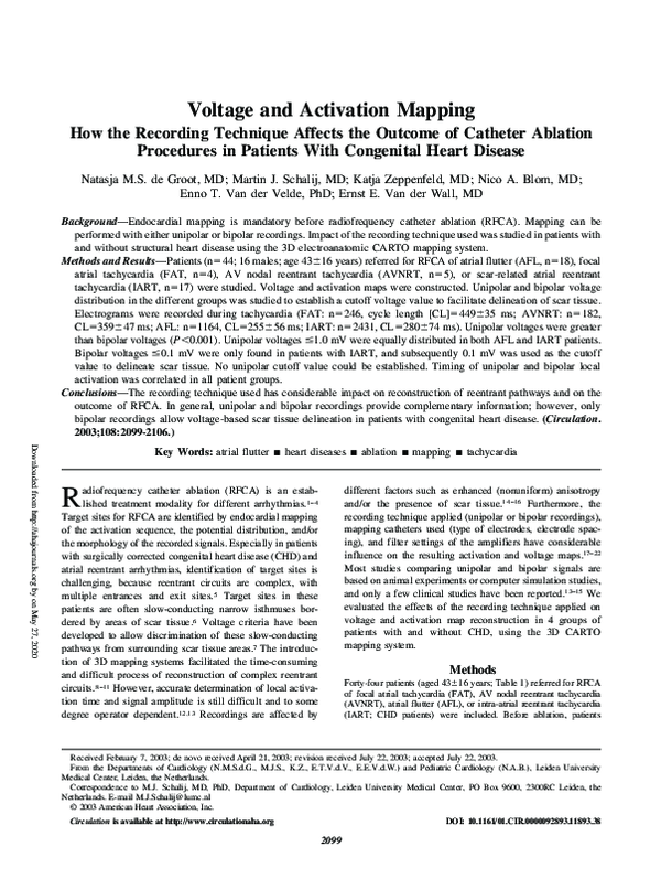 (PDF) Voltage and Activation Mapping