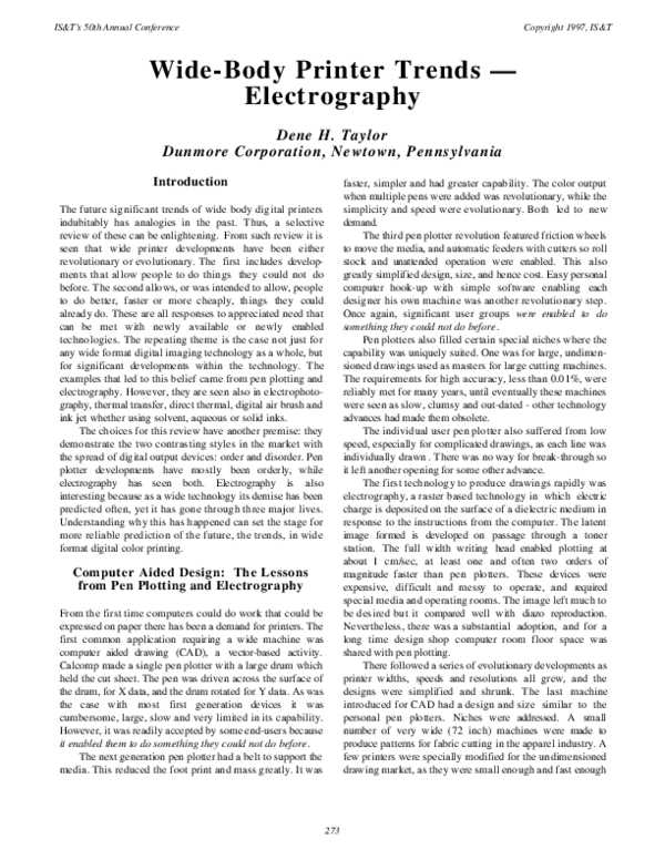 (PDF) Wide-Body Printer Trends — Electrography
