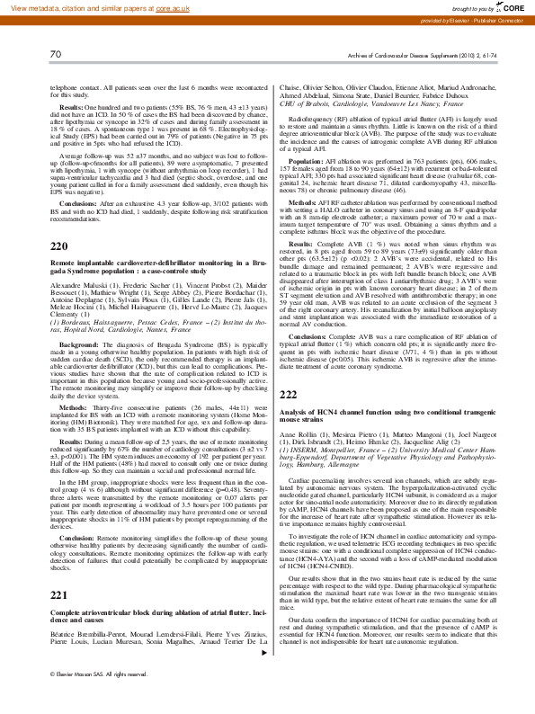 Pdf 221 Complete Atrioventricular Block During Ablation Of Atrial Flutter Incidence And Causes