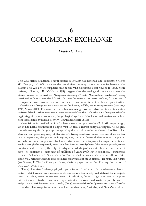 (PDF) Columbian Exchange