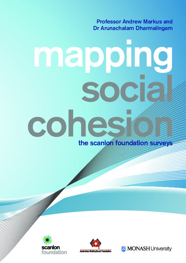(PDF) Mapping social cohesion: the 2007 Scanlon Foundation surveys ...
