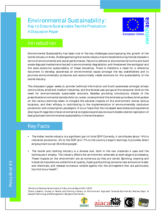 (PDF) Policy Brief Environment