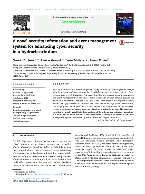 (PDF) A novel security information and event management system for ...