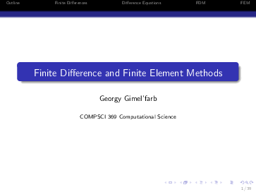 (PDF) Finite Difference and Finite Element Methods
