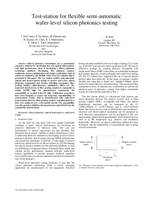 (PDF) Test-station for flexible semi-automatic wafer-level silicon ...
