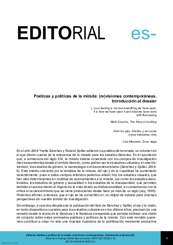 (PDF) Poéticas y políticas de la mirada: (re)visiones contemporáneas ...