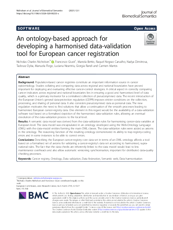 (PDF) An ontology-based approach for developing a harmonised data ...